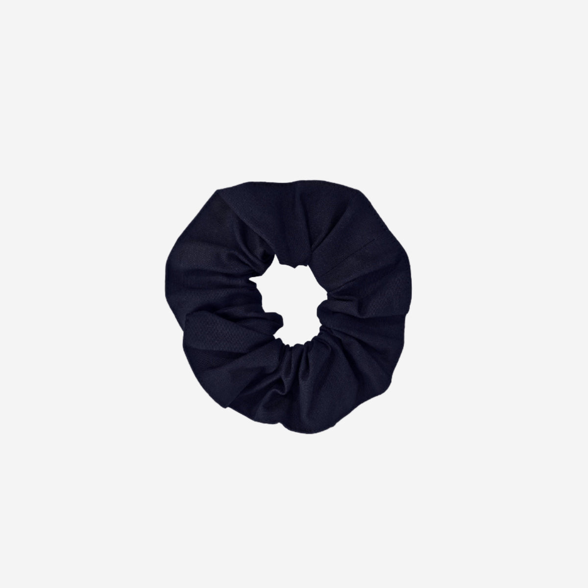 Organic cotton scrunchie, navy blue, medium size | IPANOMI – Ipanomi